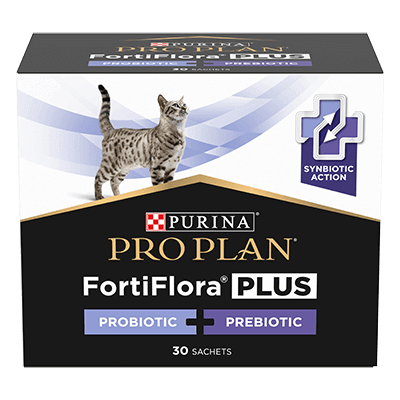 Pro Plan® Fortiflora® PLUS - Supplément Probiotique et Psyllium | Vet ...